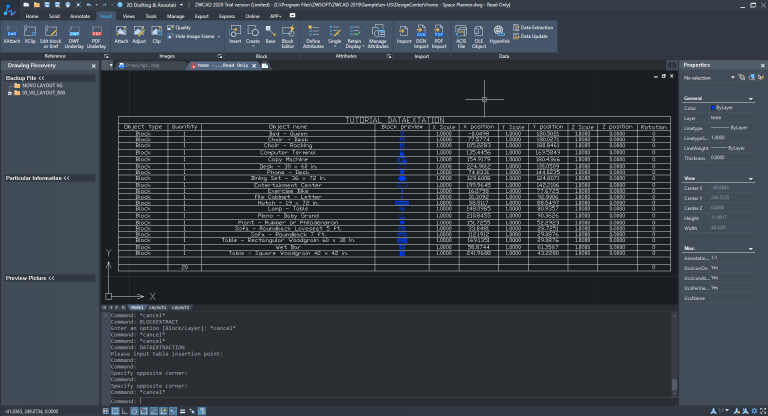 DATA EXTRACTION – quantifique automaticamente seu projeto no CAD ...